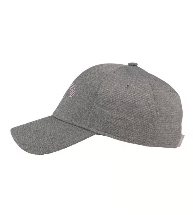 Callaway Golf Heather Grey & Pink Logo Liquid Metal Cap - Golf Mart India