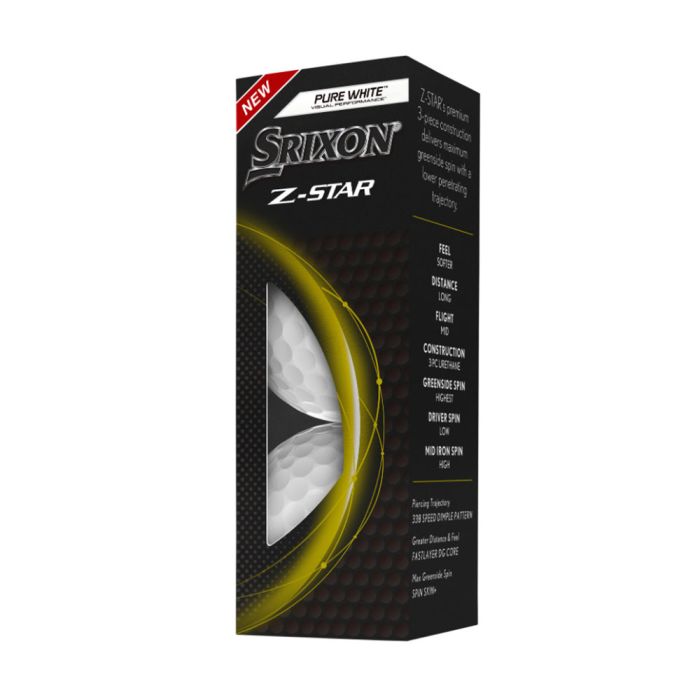 Srixon Z Star Golf Balls - White - Golf Mart India